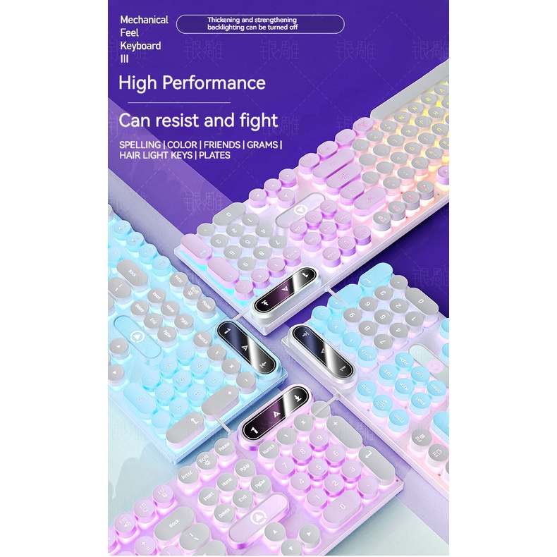 WIRED RGB Keyboard RGB Rainbow Light Colourful Keypad | Shopee Malaysia