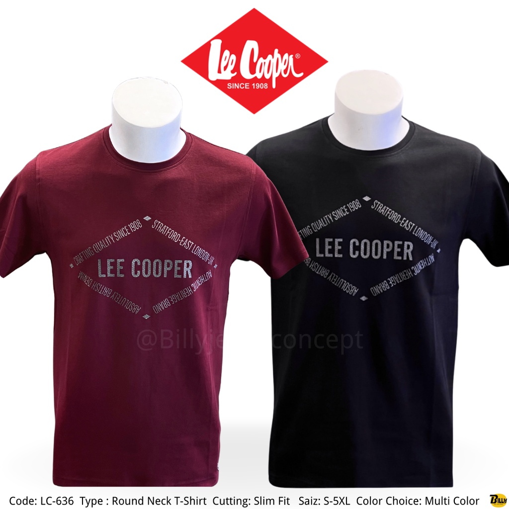 LEE COOPER Brand Men’s Slim Fit Casual Round Neck T-shirt ( LC-636 ...