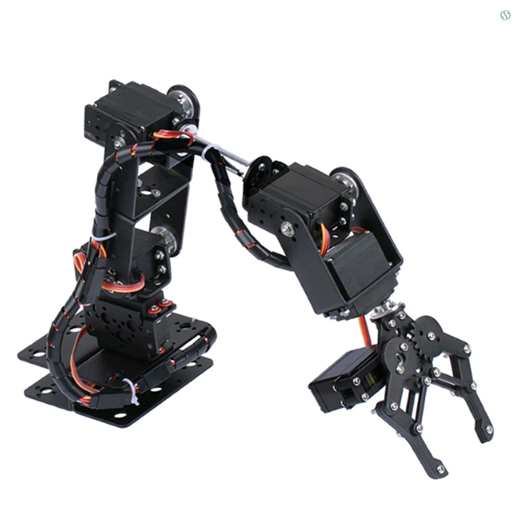 6DOF Metal Claw Robotic Arm with Servos DIY Kit Mechanical Arm Robot ...