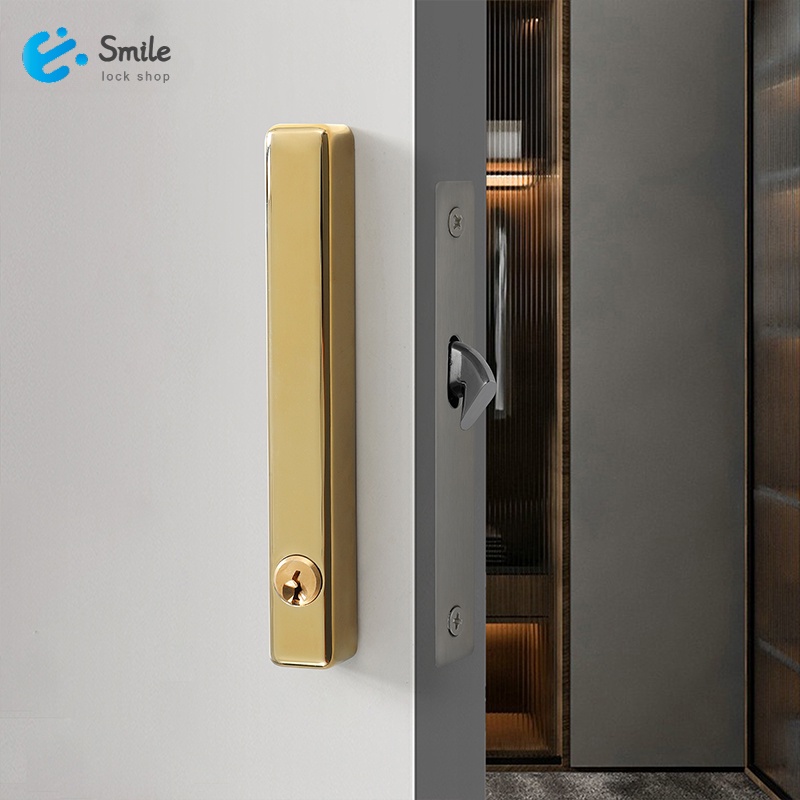 New Family Safety Sliding Door Lock Modern Simple Solid Wood Door Lock ...