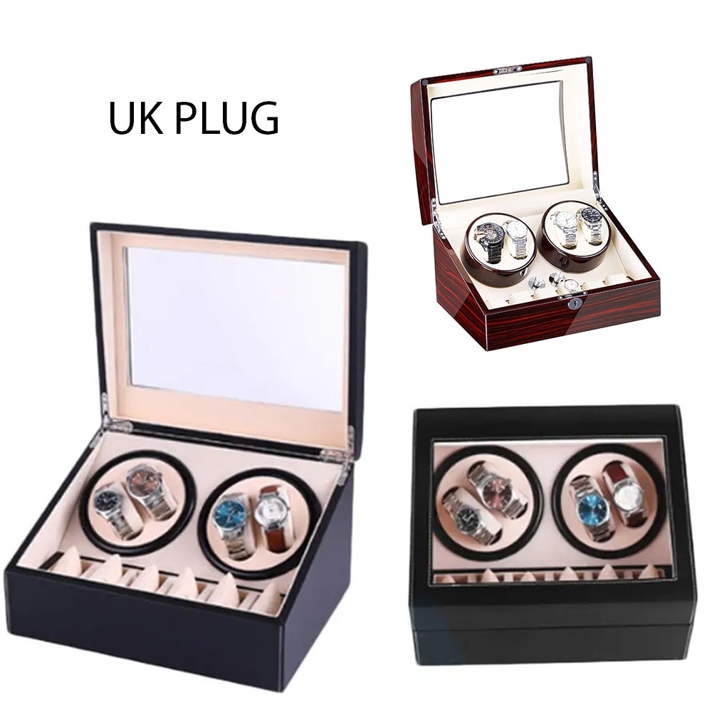 Plano Gloss Auto Watch Winder Rotate Display Storage Box Automatic ...