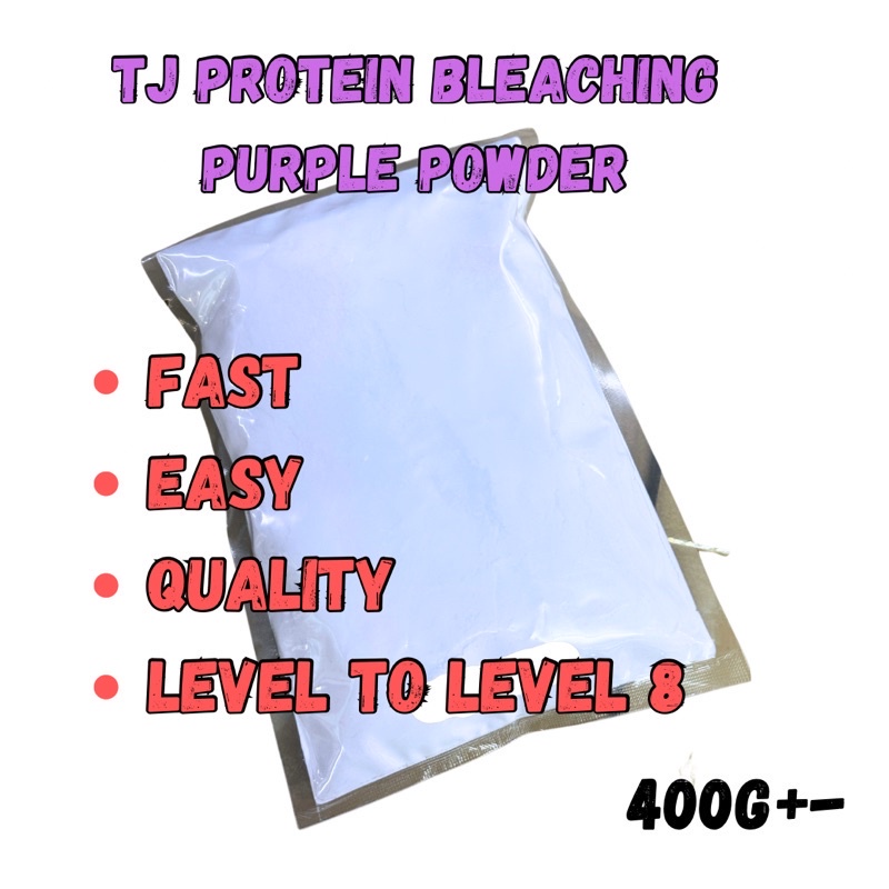 TJ Hair Protein Bleach Bleaching Purple Powder Fast White Salon Barber ...
