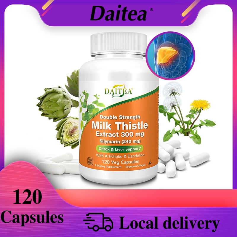 Daitea Milk thistle extract capsules help support healthy liver ...