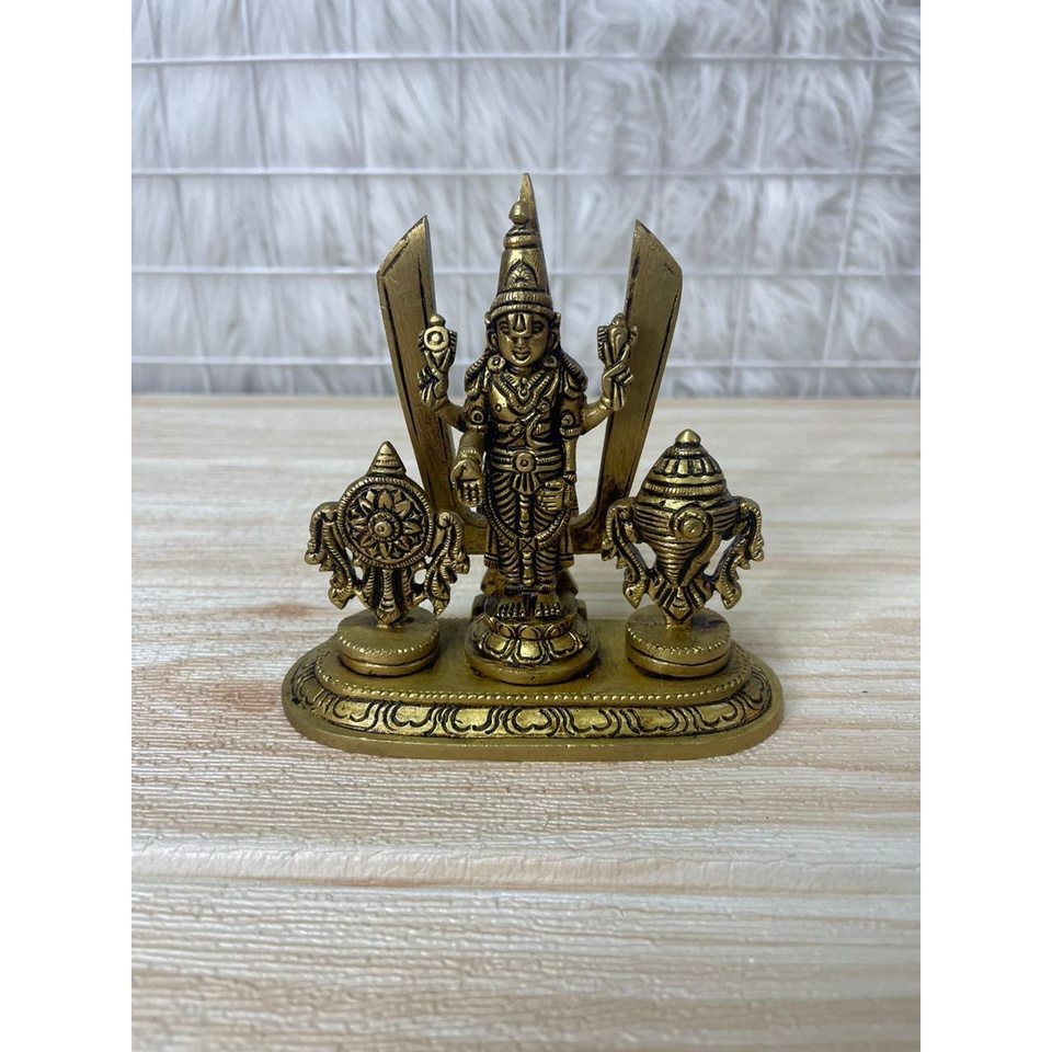 Brass Tirupati Balaji with Sanku & Chakra | Shopee Malaysia