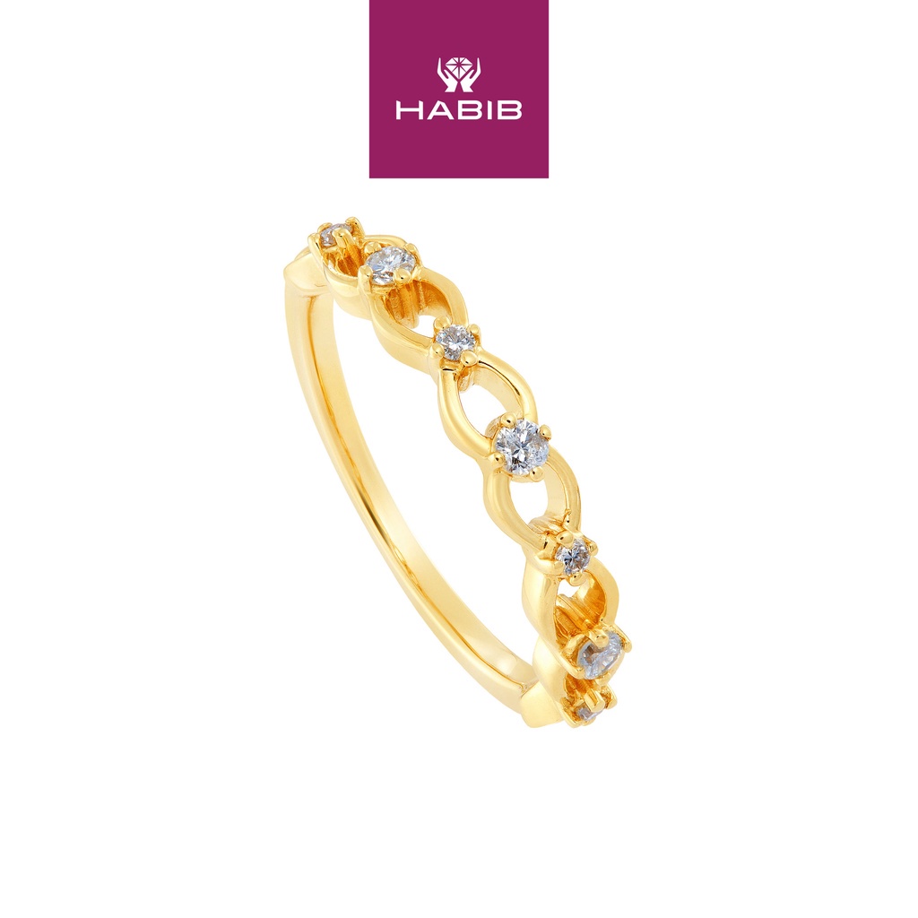 HABIB CHIC | Diamond Ring in 375/9K Yellow Gold 267571123(YG) | Shopee ...