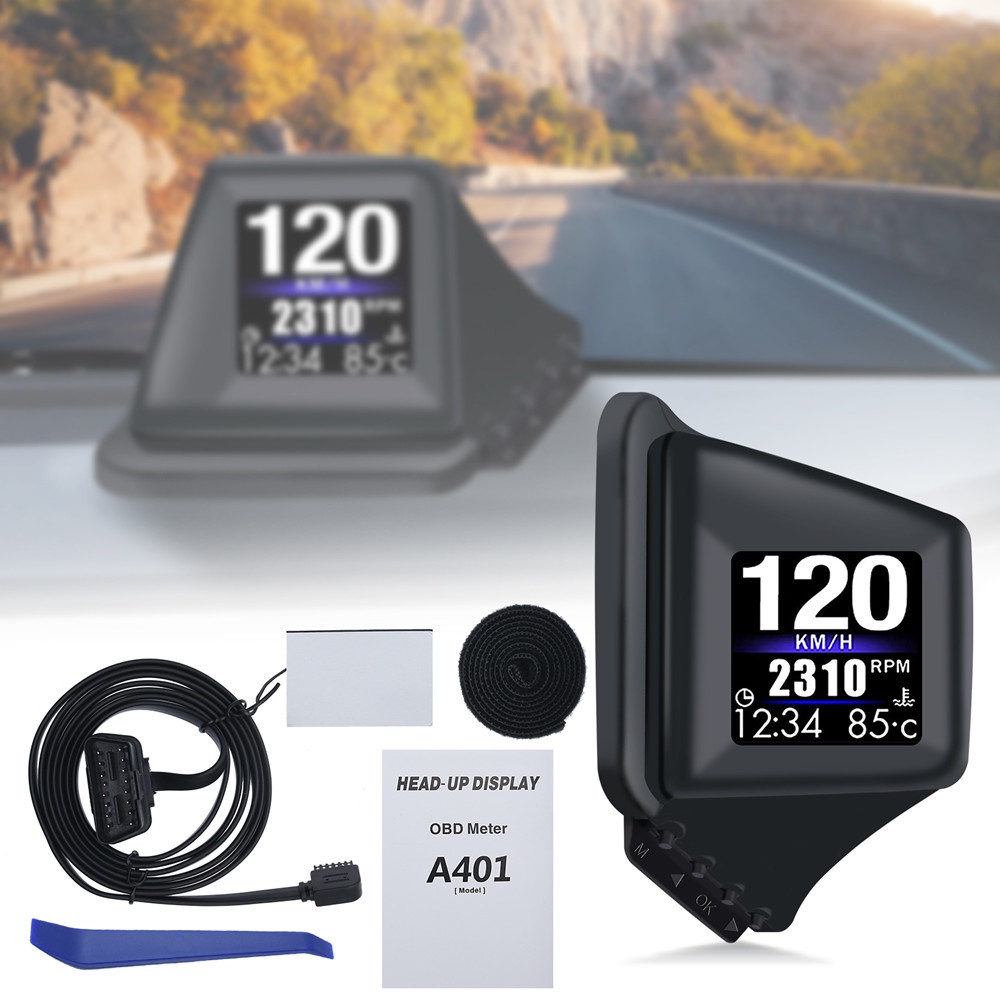 A401 NEW Car Head Up Display OBD METER OBD2+GPS Car Vehicle HUD ...