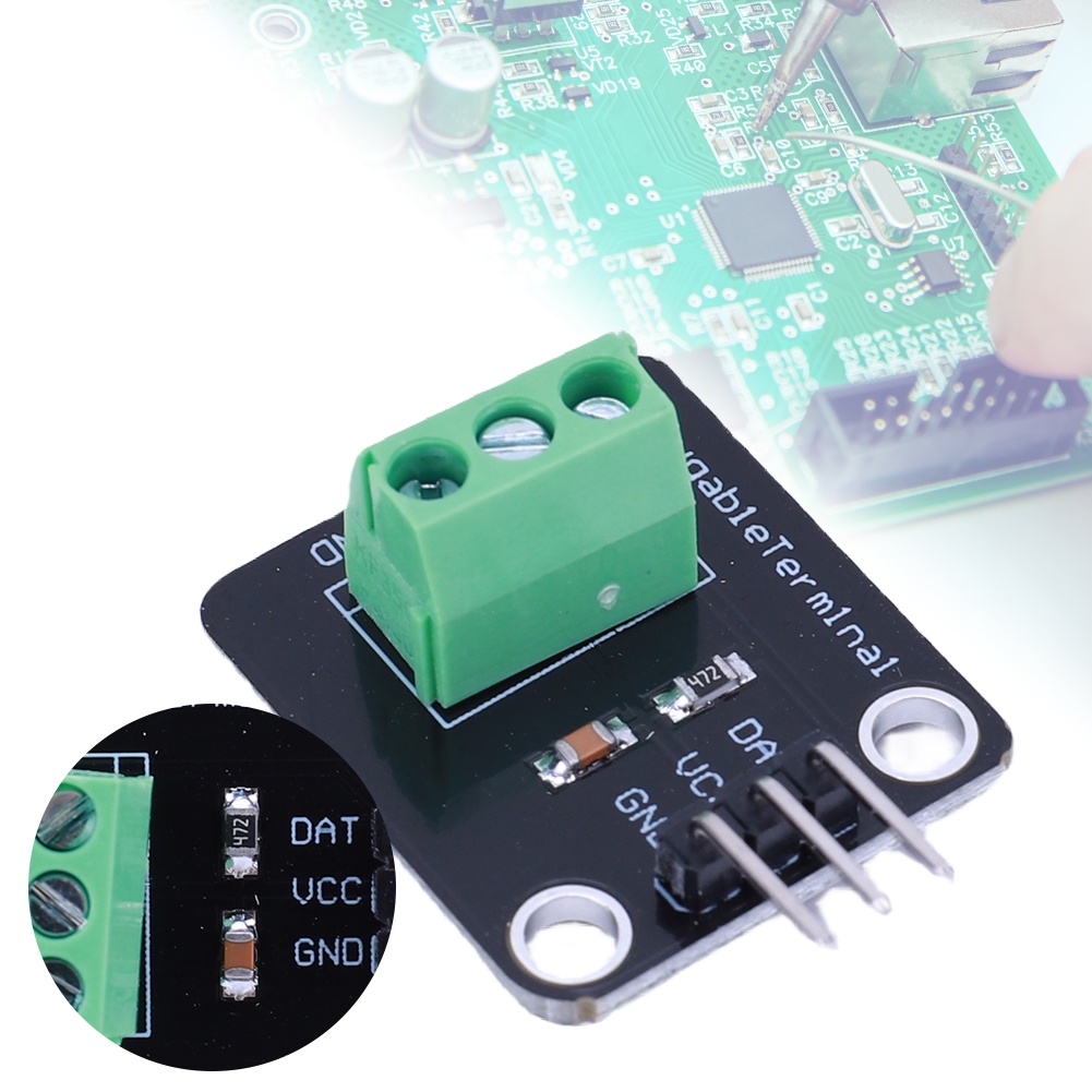 DS18B20 Temperature Sensor Board with Waterproof Probe Plugable ...