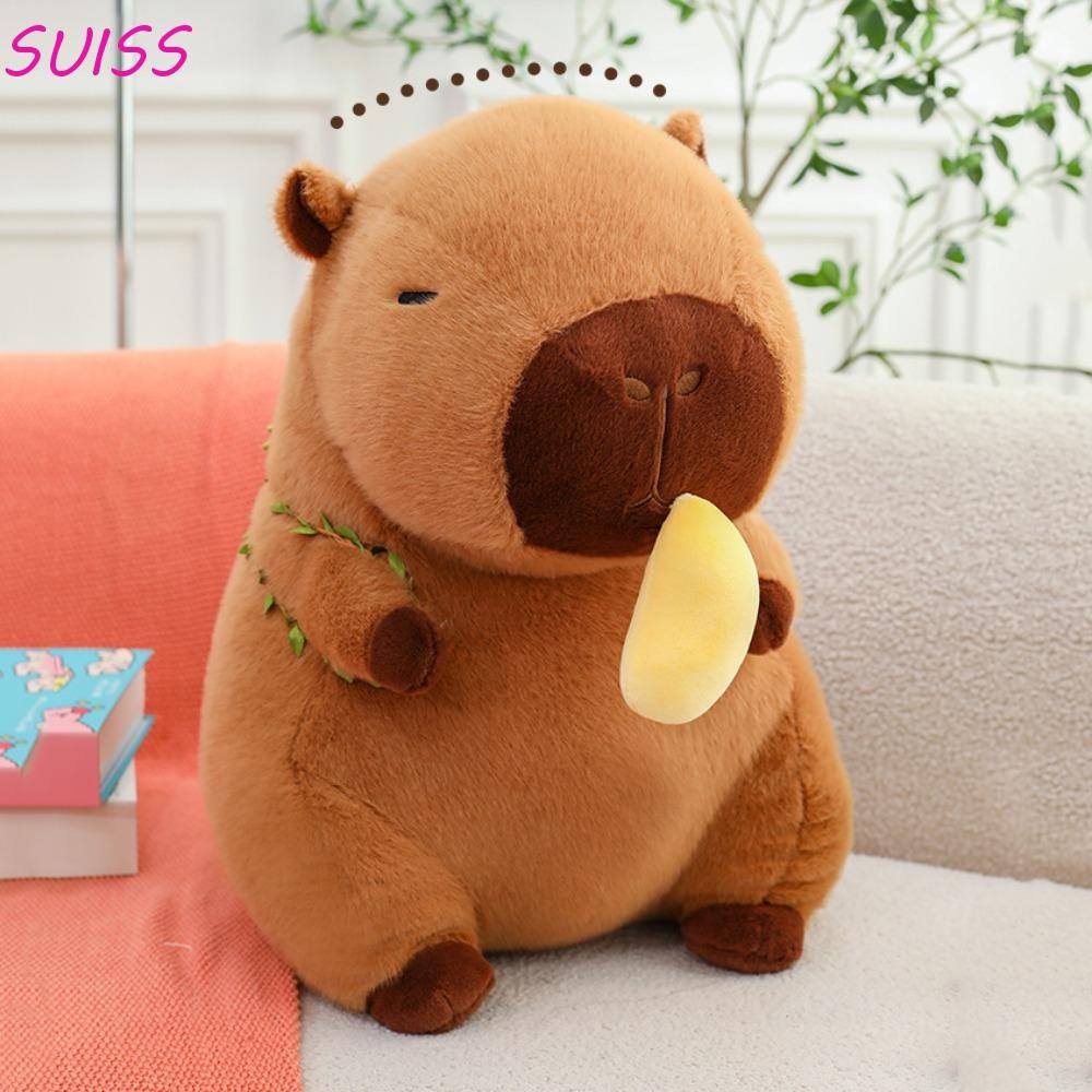 SUISS Capybara Plush Doll, Eating Durian Fruit Backpack Simulation ...