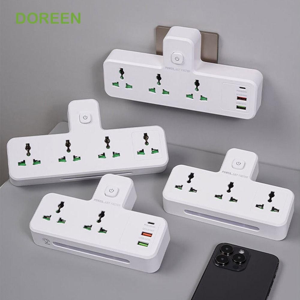 DOREEN Extension Socket, Universal Type C AC Outlet Power Strip, Smart ...