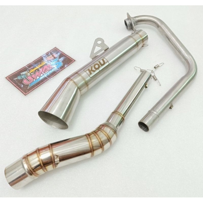 Dibbb open spec KOU super open 1set Canister+Big elbow pipe for xrm 125 ...