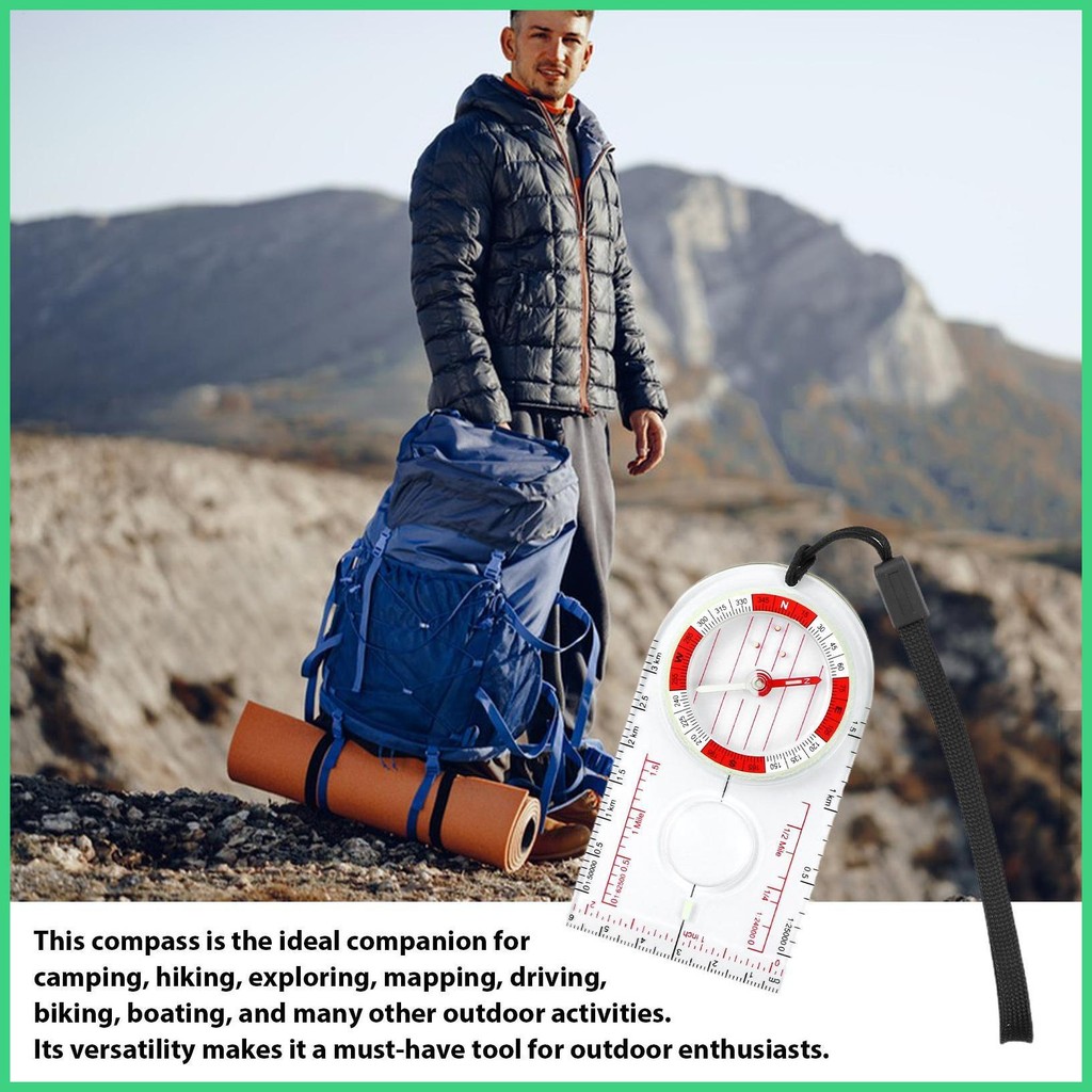 Compass Map Ruler Accurate Compass Map Ruler with Magnifying Glass Glow ...