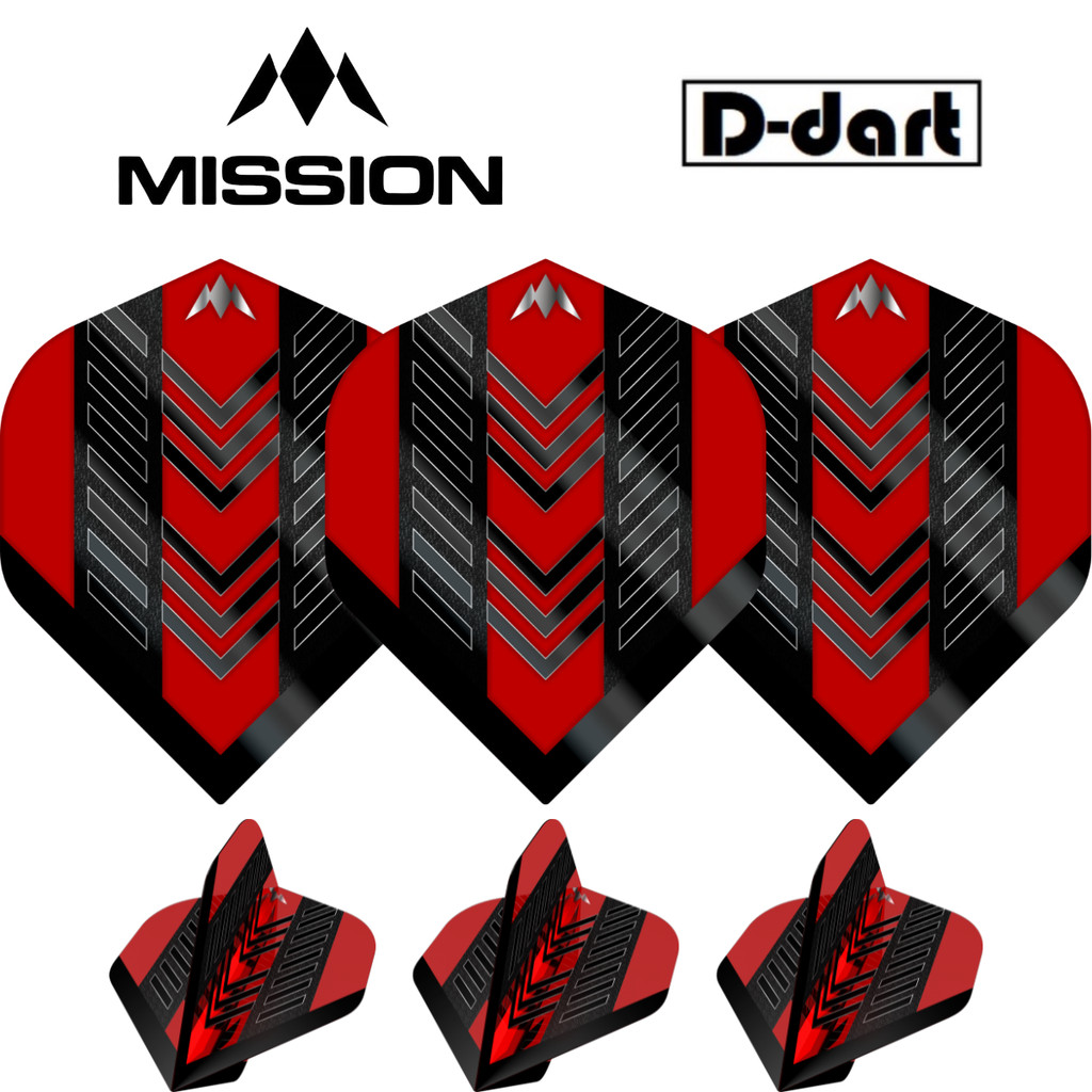 Mission Dart Flights - Rogue Standard 100 Micron Darts Flight For Soft ...