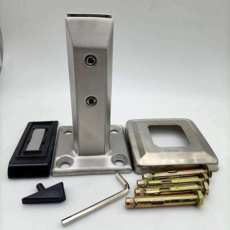160mm Floor Standing Stairs Balcony Pool Glass Spigots Post Balustrade ...