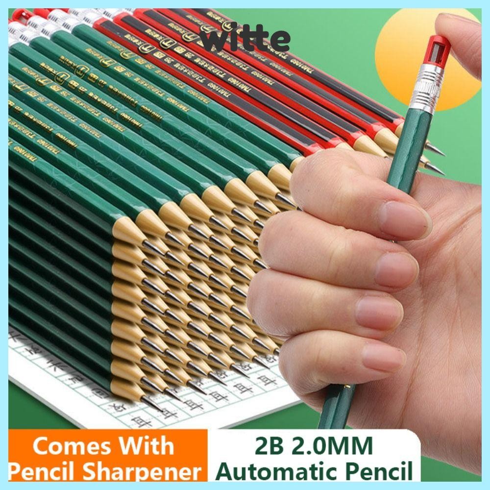 WITTE Automatic Pencil, 2.0MM 2B Sketch Drawing Writing Tool Mechanical ...