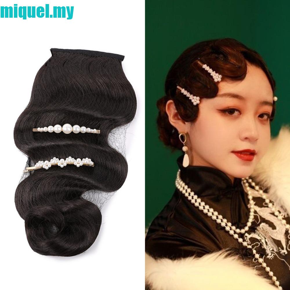 MIQUEL Retro Hand-pushed Bangs Fluffy Minguo Period Film Chinese Opera ...