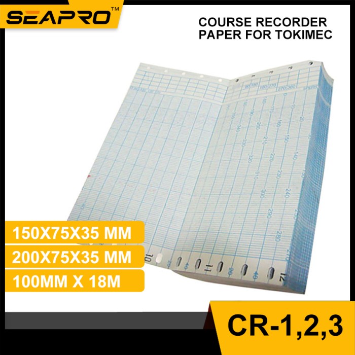 Course Recorder Paper Tokimec CR4 Chart Marine Paper - 150X75X35mm ...