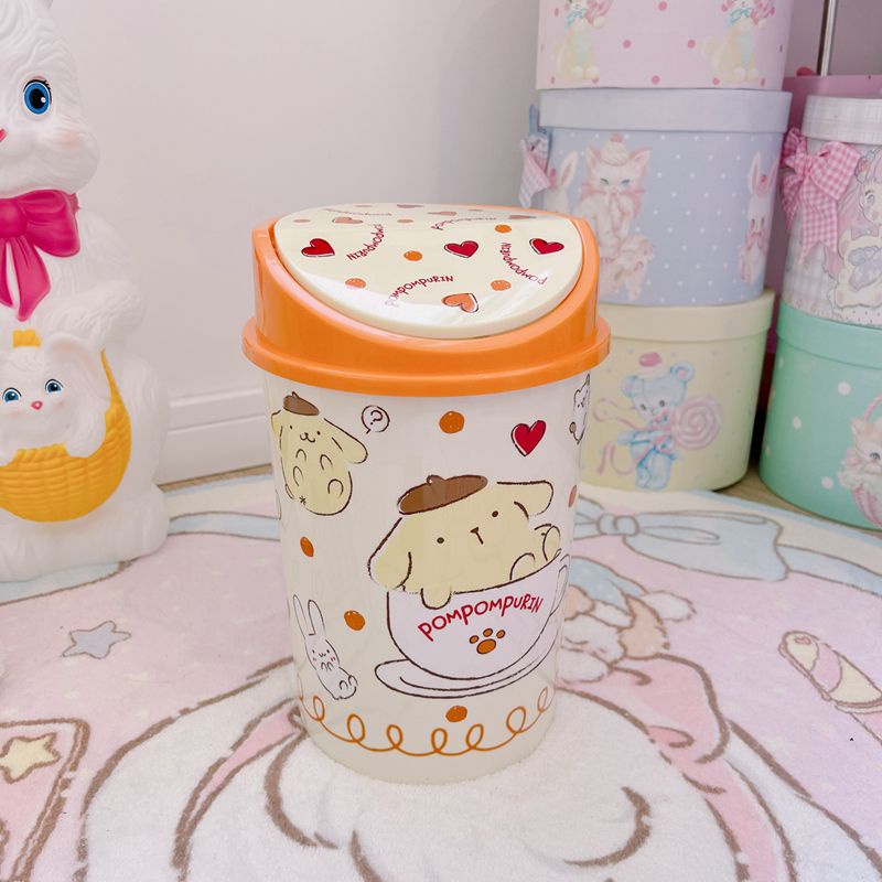 [Haroro] 30cm Mymelody Trash Can Hellokitty, Plastic Trash Can Home ...