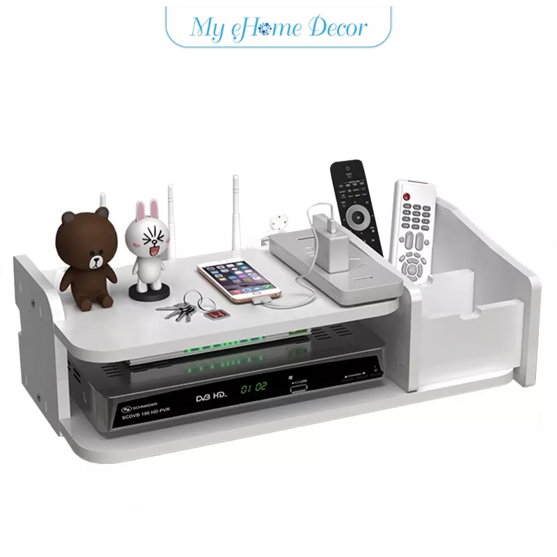 TV wall set top box rack wifi router storage living room wall hanging ...