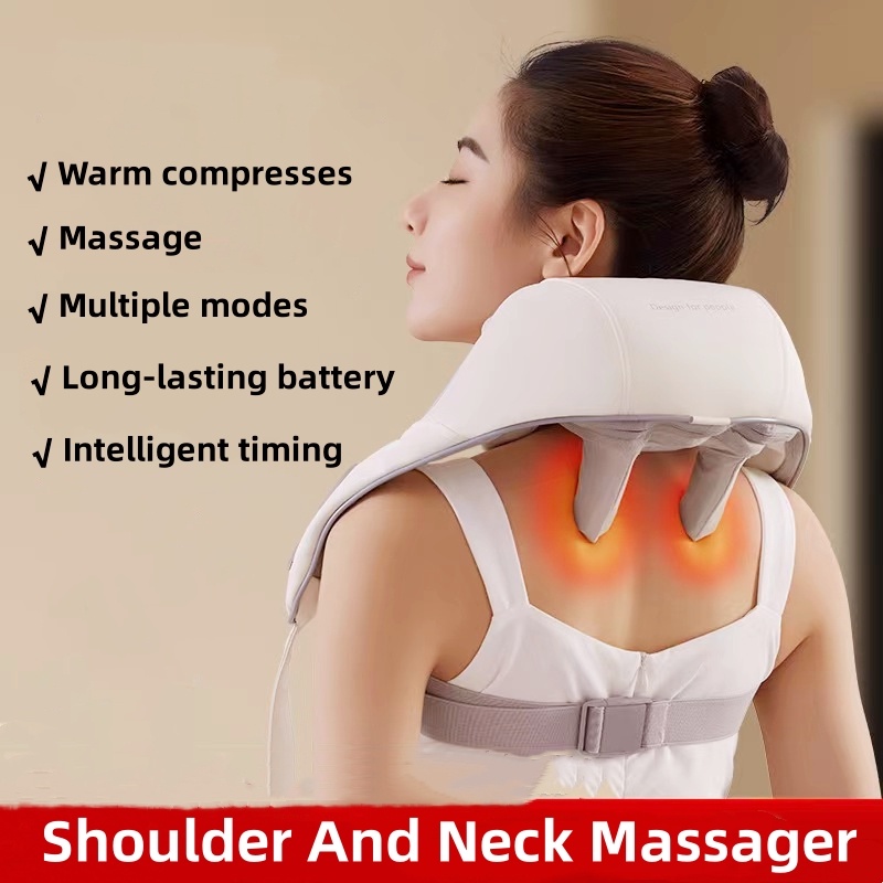 Shoulder and Neck Massager Clamp Kneading Massage Trapezius Muscle ...