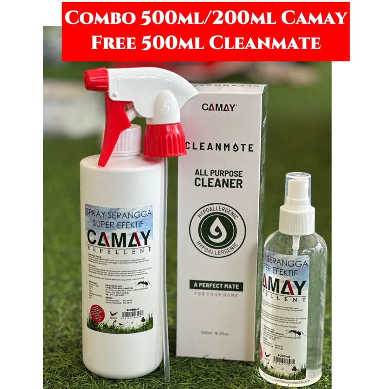 CAMAY REPELLENT*SPRAY SERANGGA NATURAL* KUTU SEMUT PEPIJAT LIPAS LIPAN ...