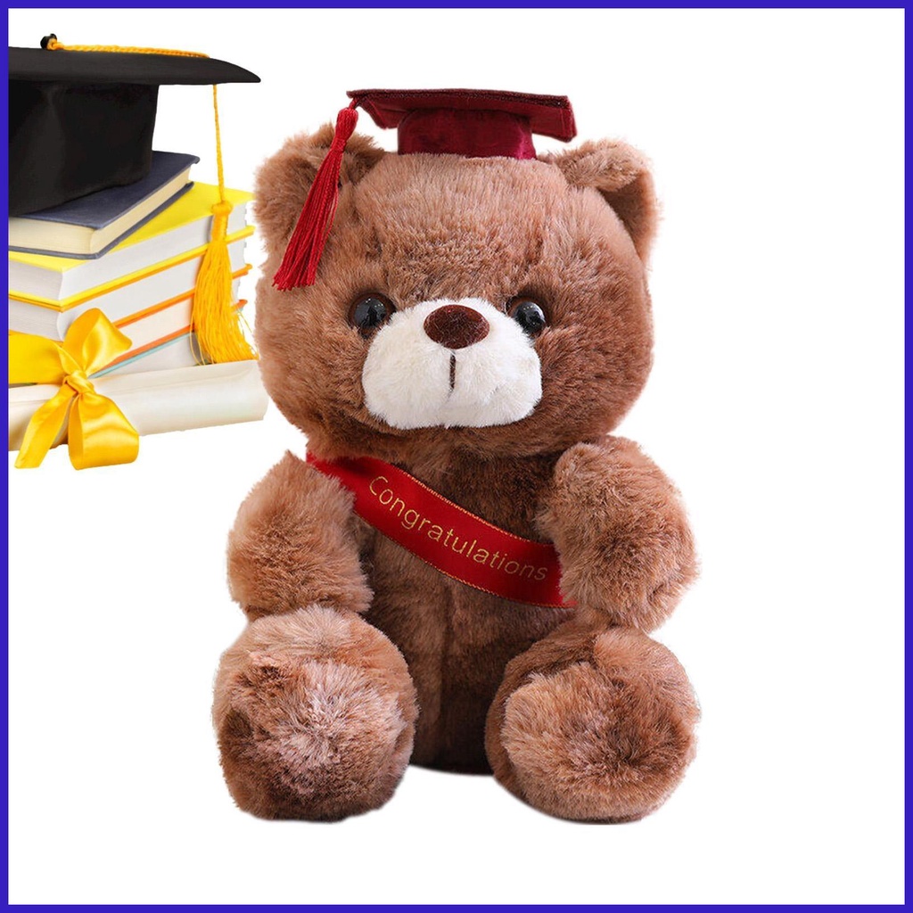 Graduation Bear Doll Stuffed Animal Plush Toy in Graduation Outfit Soft ...