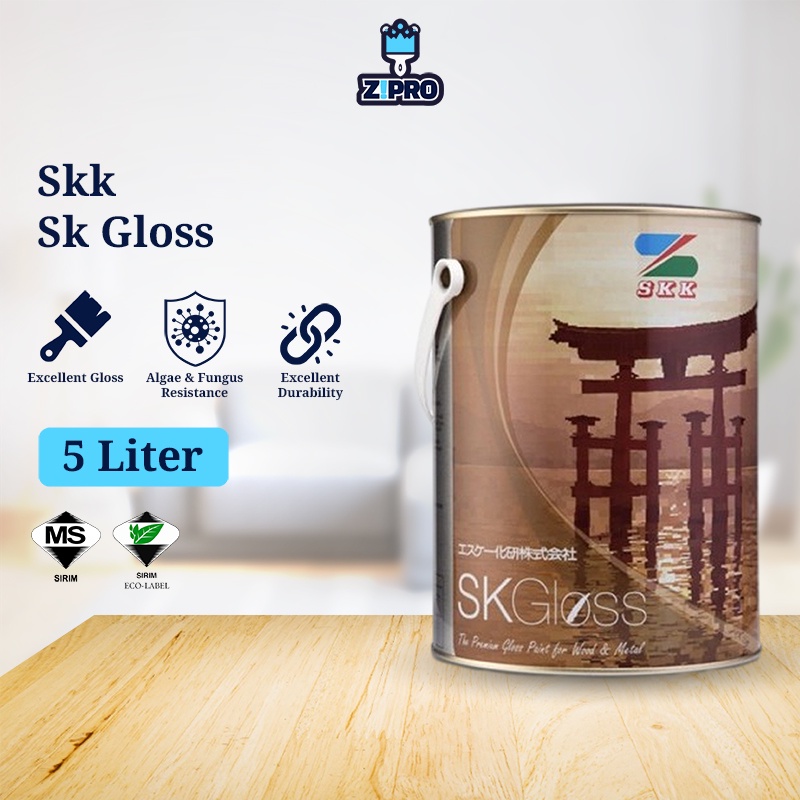 Skk Sk Gloss 5L For Wood & Metal Kayu Besi Frame Interior Paint ...