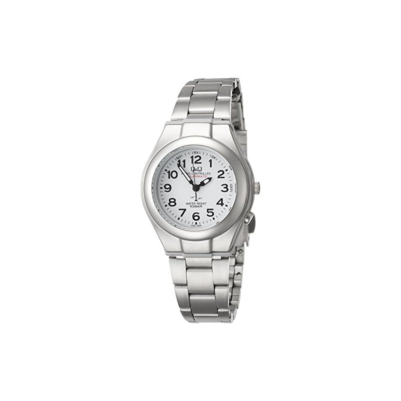 [Citizen Q&Q] wristwatch analog electric wave solar waterproof metal band HJ01-204 Ladies white ...