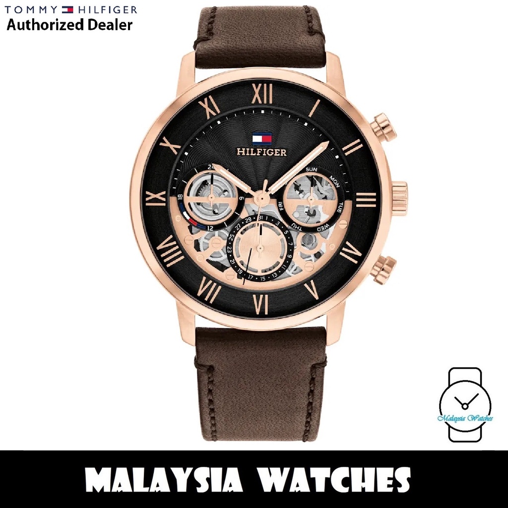 (100% Original) Tommy Hilfiger 1710566 Legend Quartz Black-Tone Dial ...