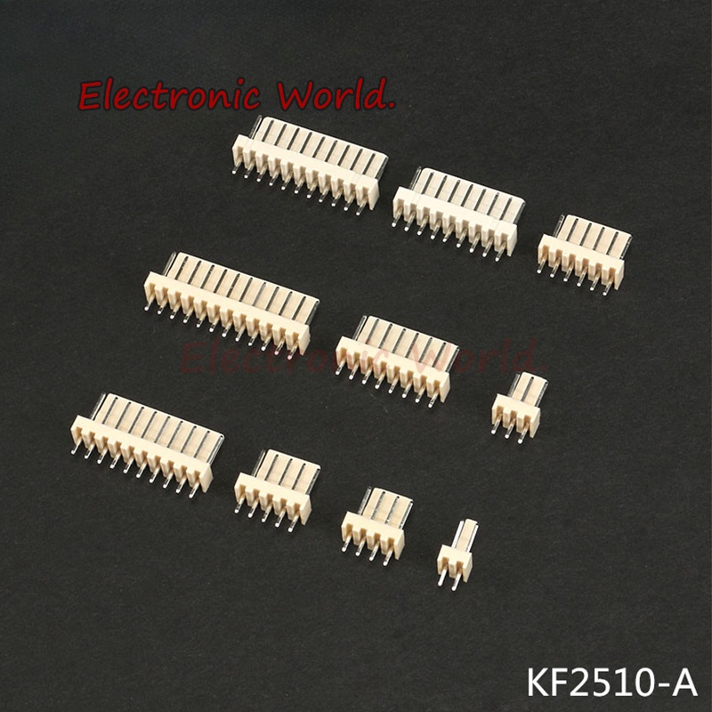 20pcs/lot male material KF2510 KF2510-2/3/4/5/6/7/8/9/10/11/12A 2.54 mm Male Connector Pin ...