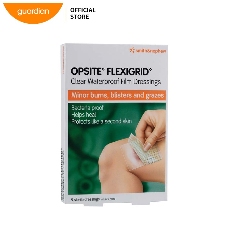 Smith & Nephew OPSITE FLEXIGRID Waterproof Film Dressing 6cm x 7cm 5s ...