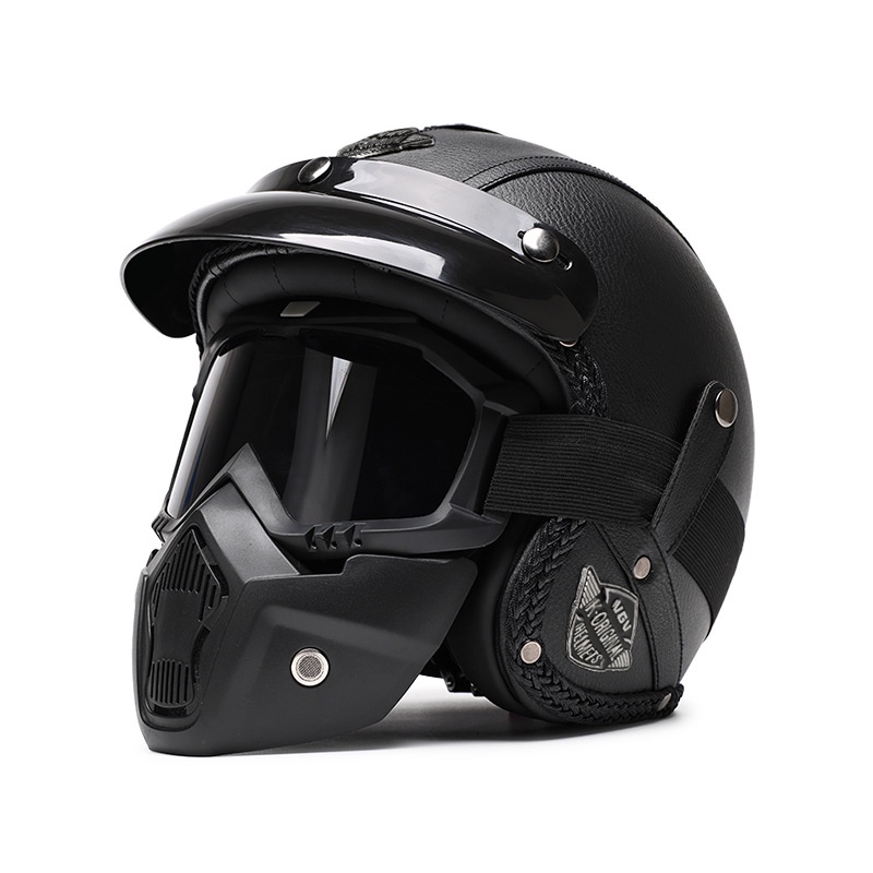 Retro Motorcycle Helmet🔥special offer🔥 VGV Official Genuine Harley Full ...