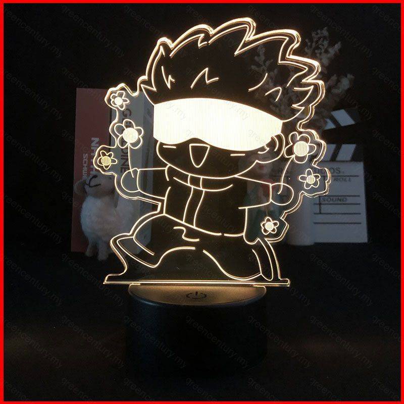 Jujutsu Kaisen Night Light Anime Acrylic 3d Lamp Remote LED Charging ...
