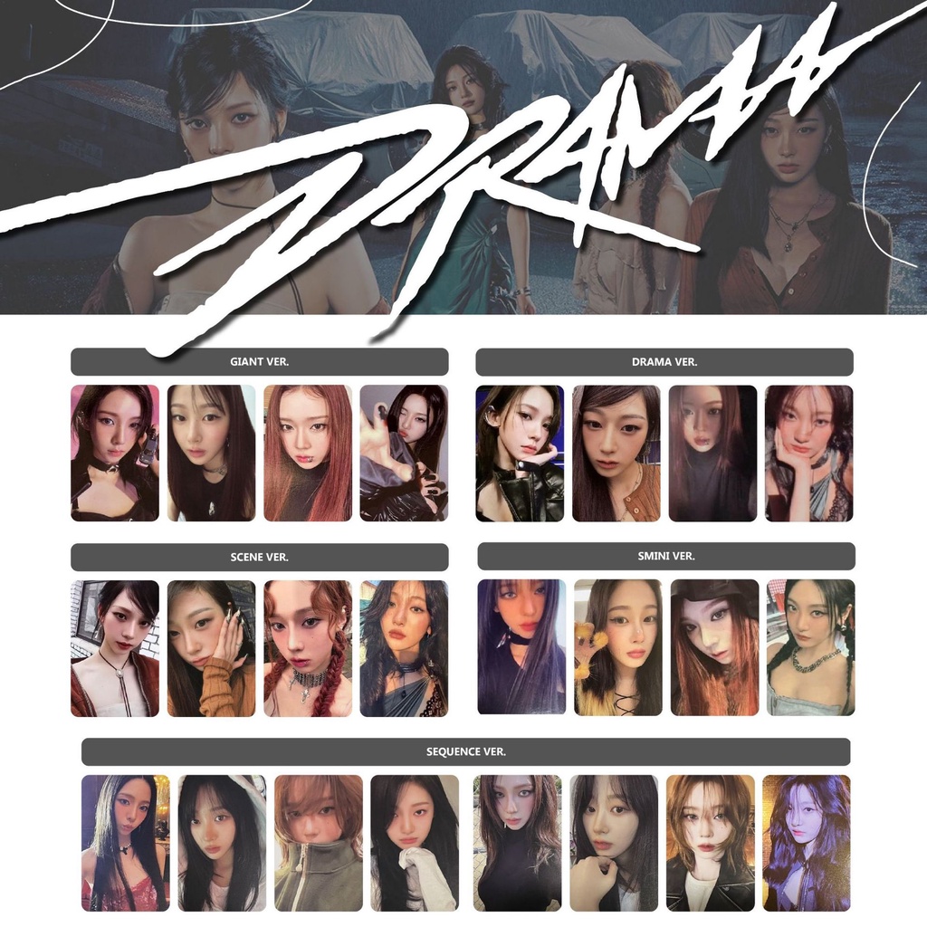 Kpop Aespa 4th Mini Album Drama Album Card Collector Card | Shopee Malaysia