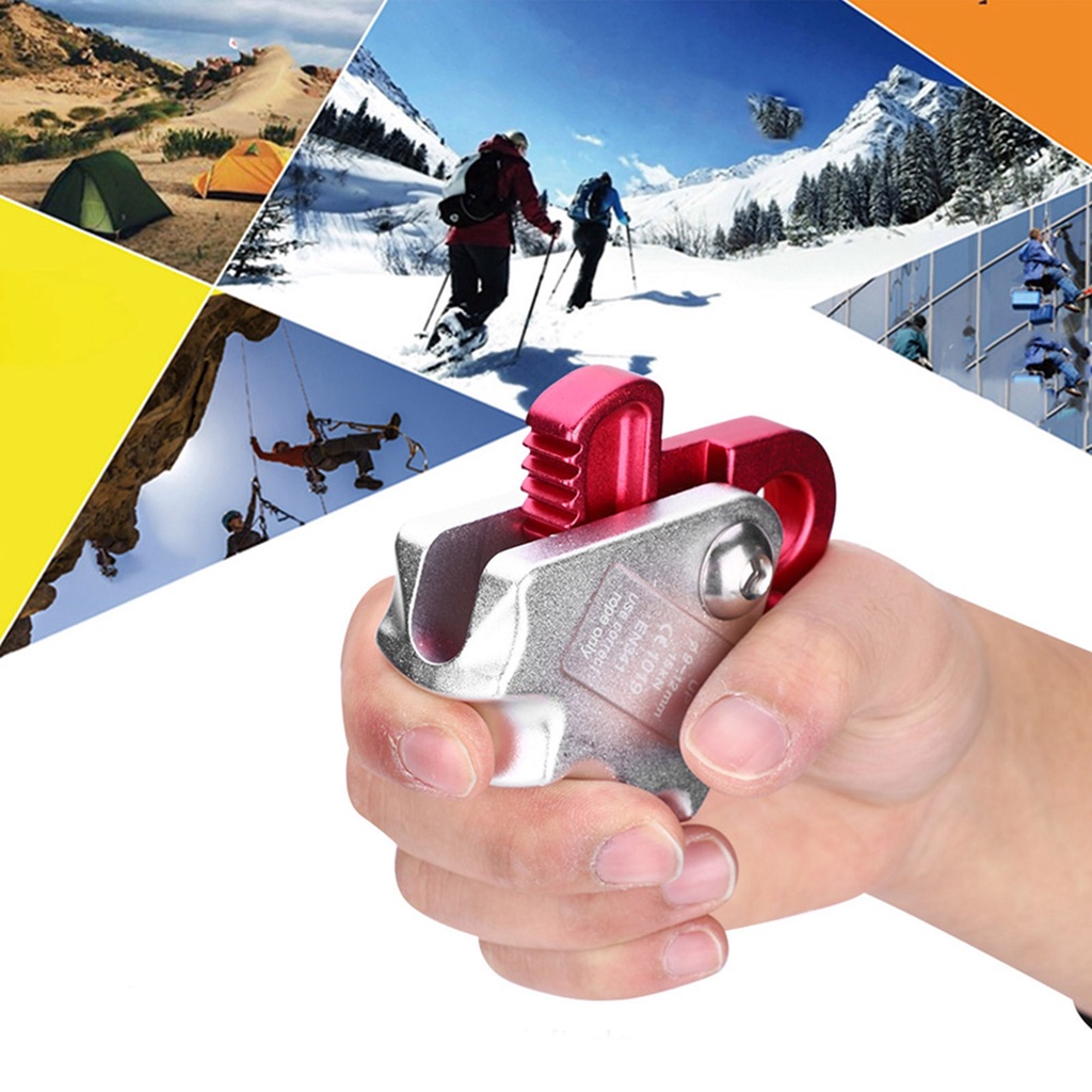 SPR-15KN Self Braking Stop Descender For 9‑12mm Rope Rescue Descender ...