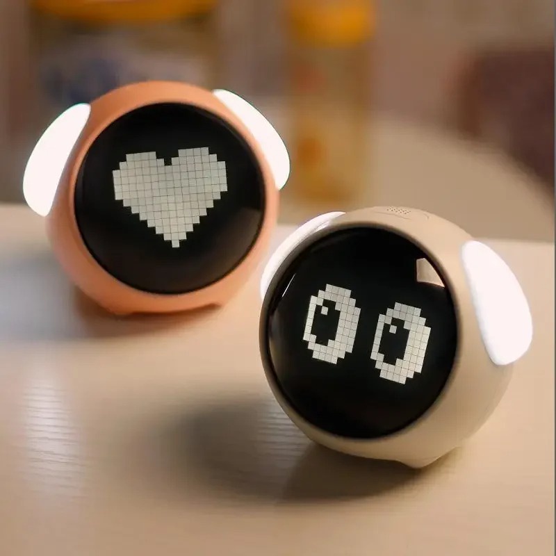 Pixie Emoji Alarm Clock With Night Light oice Control Night Light ...