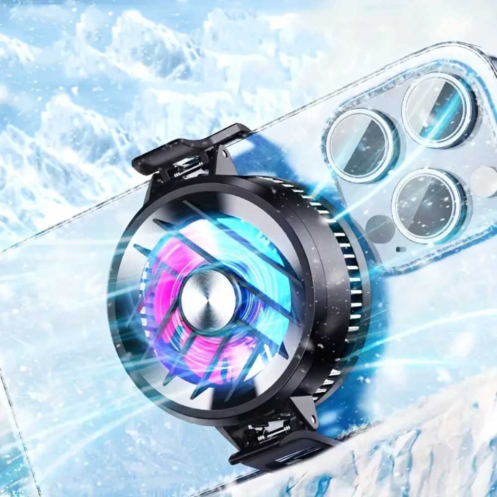 Ice Shark Smartphone Cooling Fan Cooling Fan HP Gaming RGB Cooling Fan ...