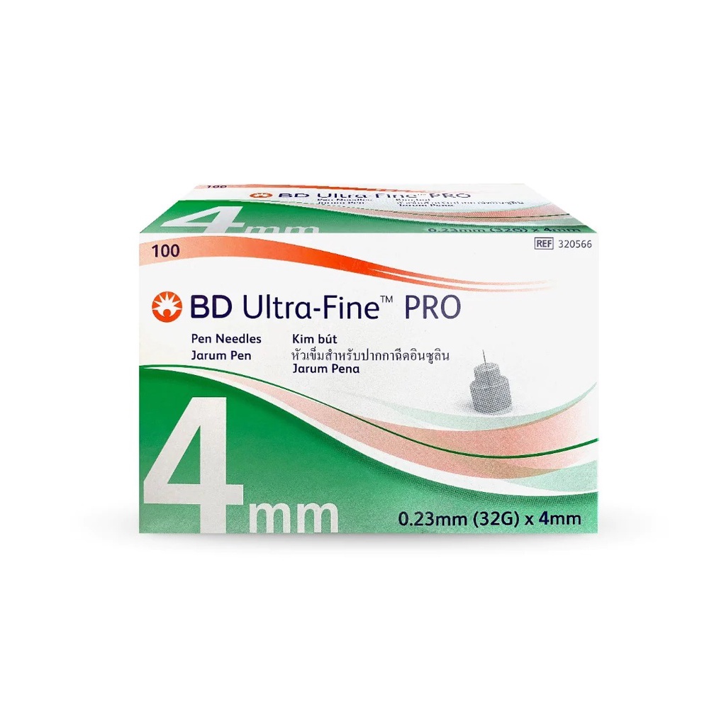 BD ULTRA-FINE PRO PEN NEEDLE 32G X 4MM 100S HMS Town Pharmacy | Shopee ...