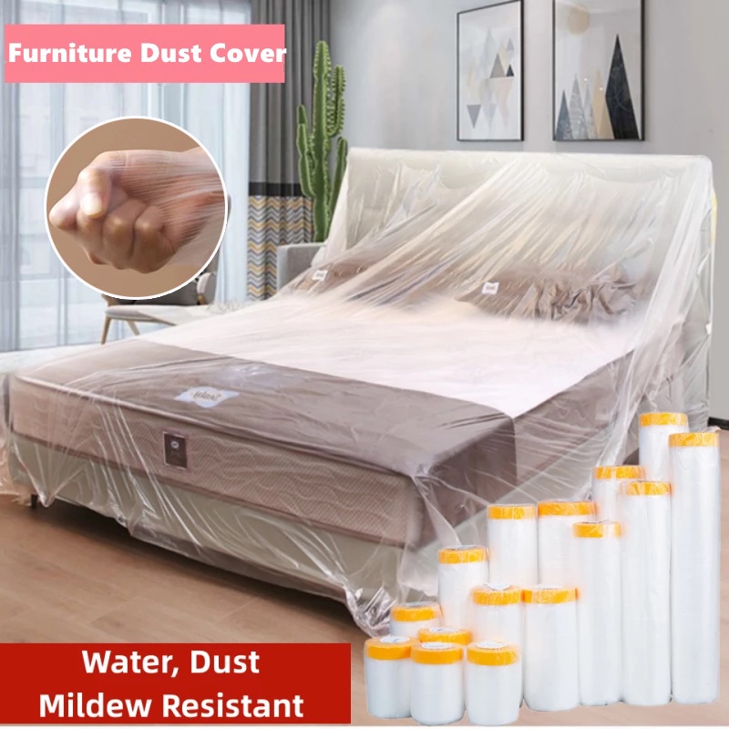 Dustproof Bed Furniture Cover Home Protective Bed Cover Dust Cover ...