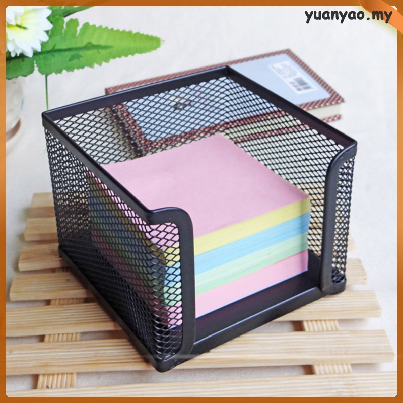 Desk Note Pad Holder Folder Notepad File Metal Mesh Desktop Collection ...