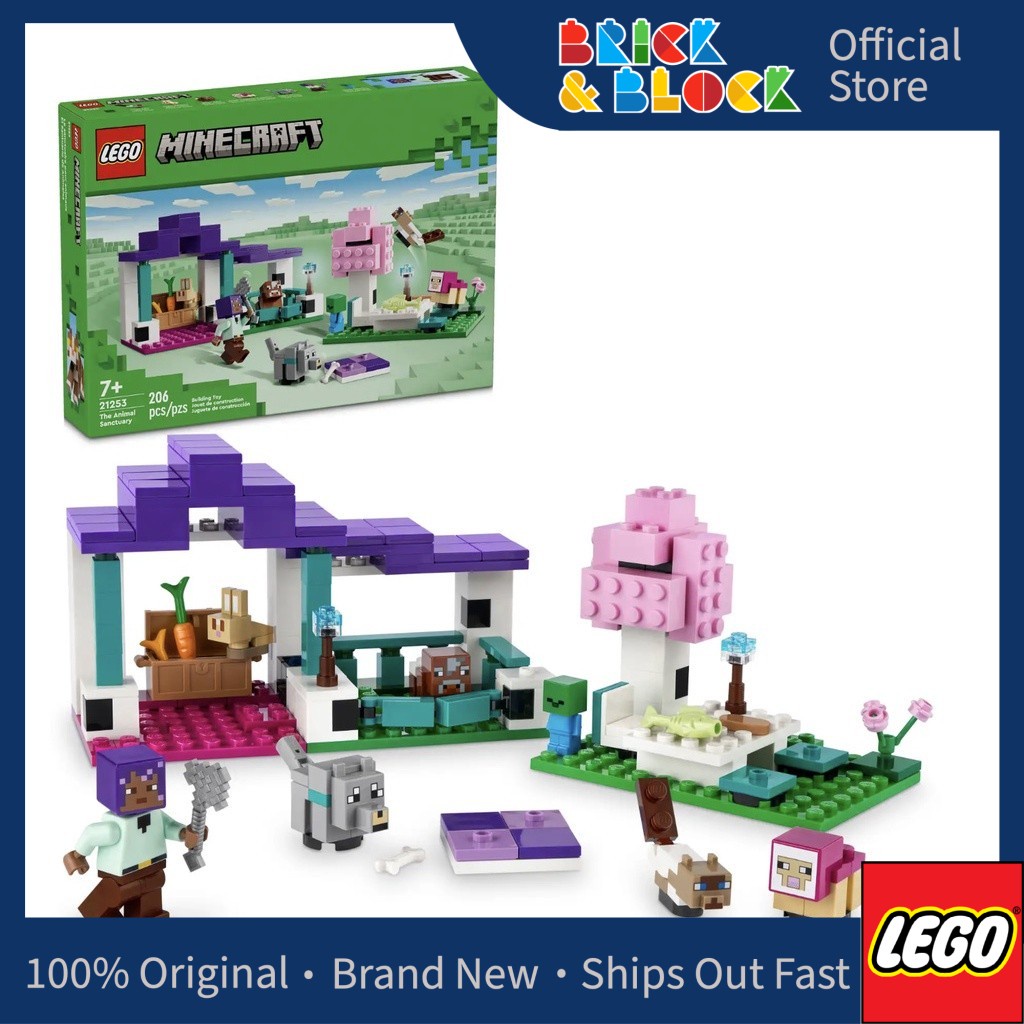 LEGO 21253 The Animal Sanctuary | LEGO Minecraft | Shopee Malaysia