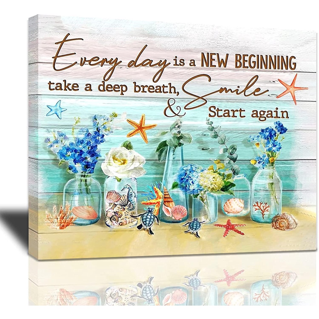 citari Beach Wall Art Inspirational Quotes and Motivational Poster Sea ...