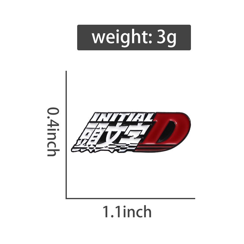 Racing Cartoon "Initial D" Enamel Brooch AE86 Car Backpack Badge ...
