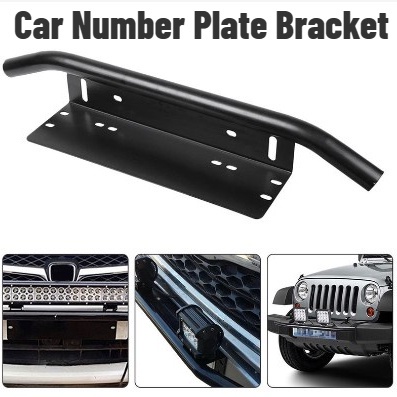 Universal Car Licence Plate Holder Bull Bar Front Bumper Bracket Frame ...