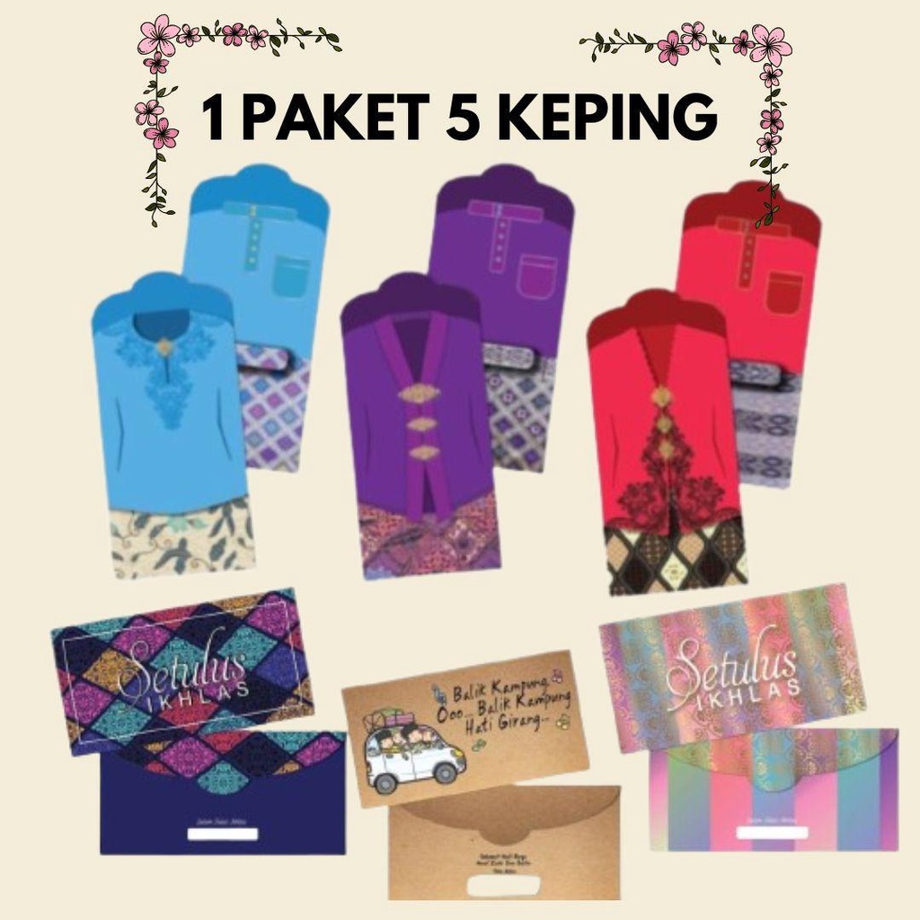 [BAJU MELAYU & KEBAYA] Sampul Duit Raya Cantik 2024 Viral Asthetic ...