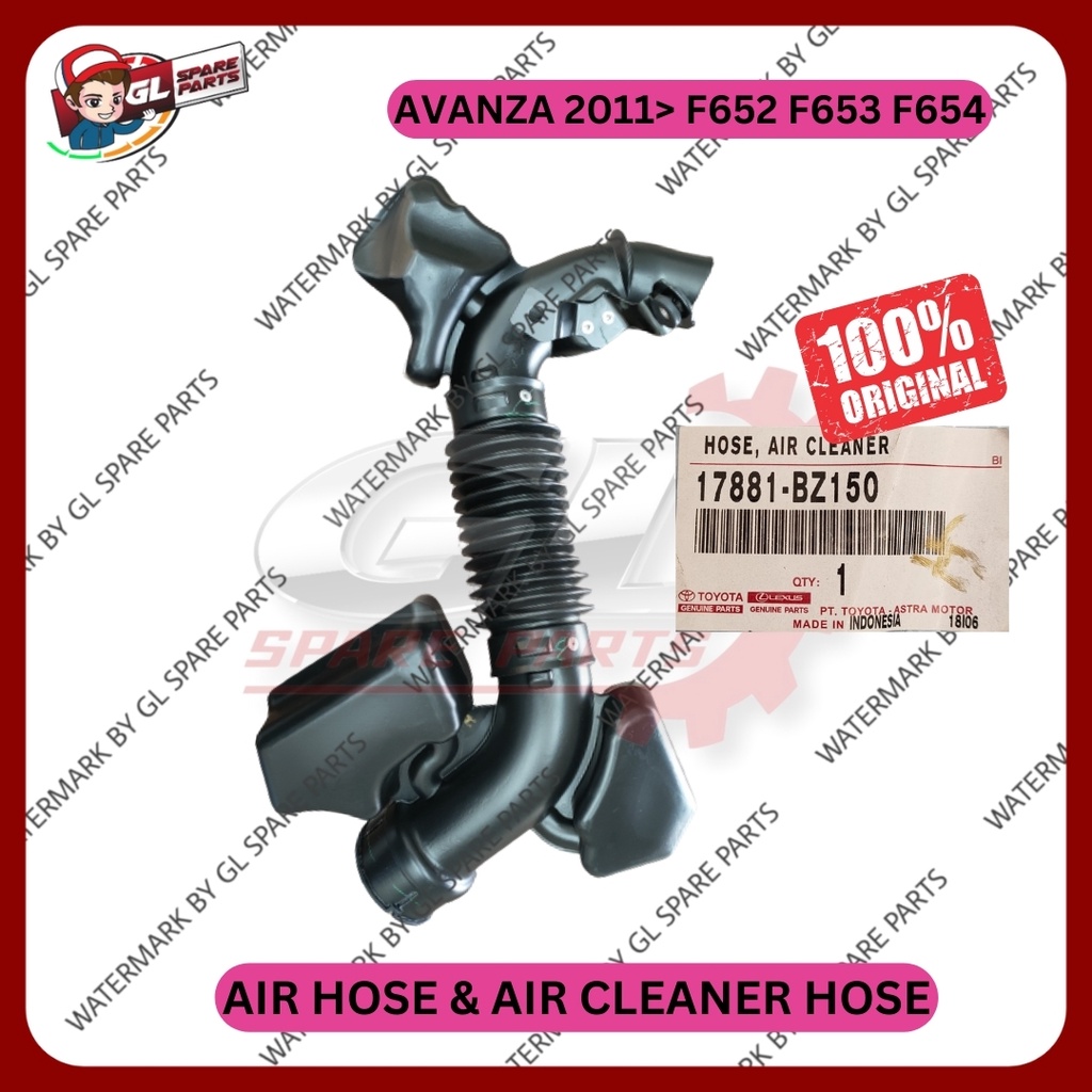 AIR CLEANER HOSE (ORIGINAL) TOYOTA AVANZA 1.5 2011> F652 F653 F654 ...