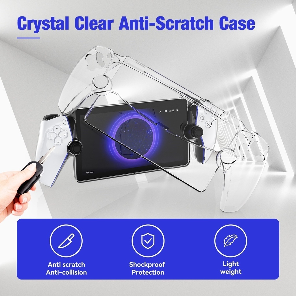 For PS5 Crystal Skin ABS Protector Cover Case For PS5 PlayStation5 ...