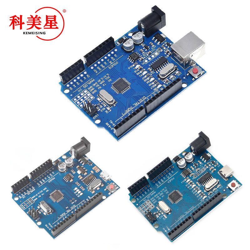 Uno R3 Development Board Improved Version ATmega328P Square Port/type-c/Micro Interface Without ...