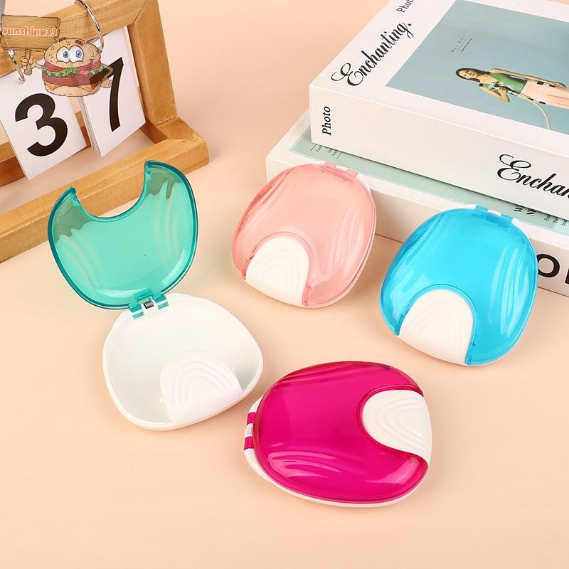 sun Press-to-Open Dental Retainer Denture Storage Box Partial Denture ...