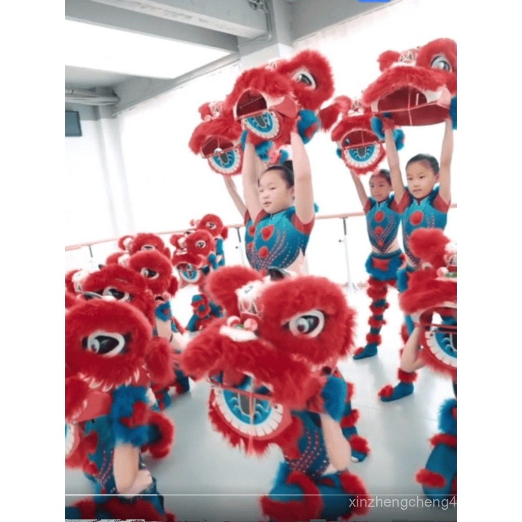 Gadis Singa Kecil Kostum Tarian Singa Kanak-kanak Kostum Persembahan ...