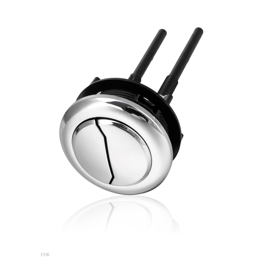 FDK 1PC Plastic Dual Flush Toilet Water Tank Push Button With 2 Rods ...